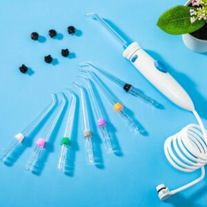 Tondiamo Replacement Hose Compatible with Waterpik Water Flosser Parts Dental Irrigator Handle Oral Hygiene Accessories Oral Irrigator Flossers Replacement Tips Reservoir Tank Valve Rubber Gasket