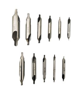 lapher center drill bits combined drill countersink lathe mill tool set of 11 pcs(1/8" 3/16" 1/4" 5/16" 3/8";5  3  2.5  2  1.5  1mm)