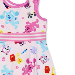 Blue's Clues & You Baby Toddler Girls Fit and Flare Ultra Soft Dress (24 Months, Baby Pink)