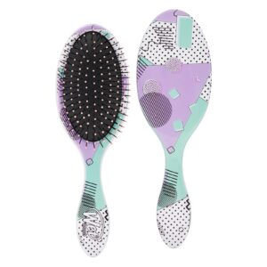 wet brush original detangler hair brush - throwback, radical - all hair types - ultra-soft intelliflex bristles glide through tangles with ease - pain-free comb for men, women, boys and girls