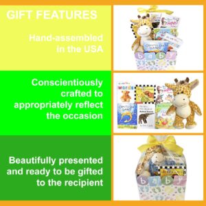 Baby Gift Basket with Books Gender Neutral Design Classic Baby Books