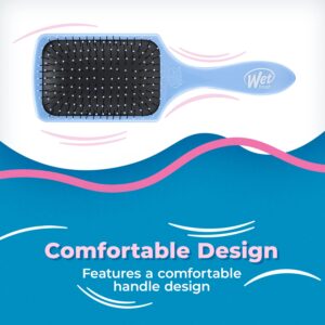 Wet Brush Paddle Detangler Hair Brush, Sky - Ultra-Soft IntelliFlex Detangling Bristles with AquaVent Design - Spread Hair Treatments Evenly - Pain-Free Hair Brush For Women, Men, Wet And Dry Hair