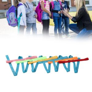 Safety Walking Rope, Sturdy 14 People Children Safety Walking Rope Nylon Webbing Portable Colorful for Daycare School