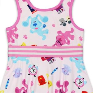 Blue's Clues & You Baby Toddler Girls Fit and Flare Ultra Soft Dress (24 Months, Baby Pink)