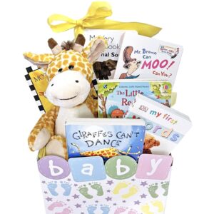 baby gift basket with books gender neutral design classic baby books