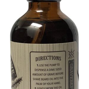 Grave Before Shave™ Pine/Cedar Wood Beard Oil 4oz. BIG BOTTLE