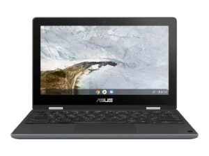 asus chromebook flip c214 c214ma-yz02t-s 11.6" touchscreen rugged chromebook - hd - 1366 x 768 - intel celeron n4020 dual-core (2 core) 1.10 ghz - 4 gb ram - 32 gb flash memory - dark gray, black