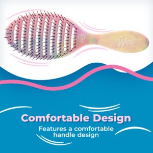 Wet Brush Speed Dry Hair Brush - Stripes (Color Wash) - Vented Design and Ultra Soft HeatFlex Bristles Are Blow Dry Safe With Ergonomic Handle Manages Tangle and Uncontrollable Hair - Pain-Free