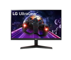 lg 24gn600-b ultragear gaming monitor 24" full hd (1920 x 1080) ips display, 1ms (gtg) response time, 144hz refresh rate, amd freesync premium, hdr10, 3-side virtually borderless display (renewed)