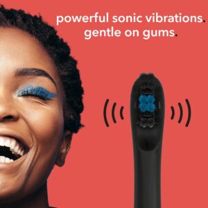 hum by Colgate Smart Rechargeable Electric Toothbrush Kit, Black, Unisex-Adults