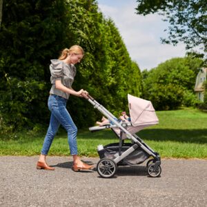 Cruz V2 Stroller - Jake (Black/Carbon/Black Leather) + Infant Snug Seat