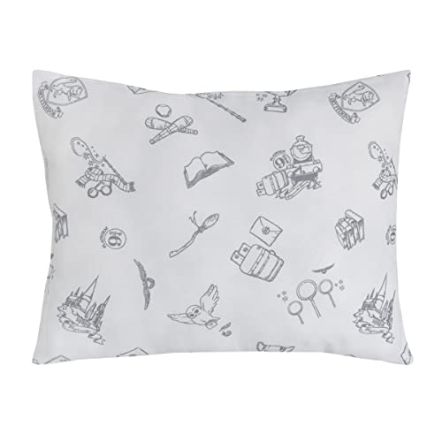 Warner Brothers Harry Potter Magical Moments Grey and White Keepsake Pillow