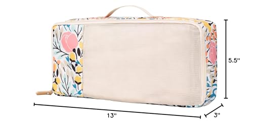 Petunia Pickle Bottom | Portable Baby Organizer | Perfect for Diaper Bags & Travel | Portable Diaper Caddy Organizer | Happy Meadow