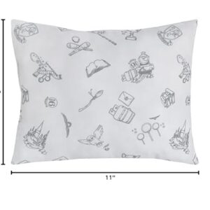 Warner Brothers Harry Potter Magical Moments Grey and White Keepsake Pillow