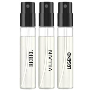 pete & pedro men's cologne sample set, original perfumes for men, pour homme inspired, perfume gift sets, includes cologne samples, men's fragrances & cologne | seen on shark tank, 3 vials 2.6 ml each