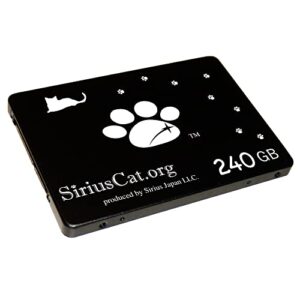 sirius cat ssd, 240 gb, sirius japan sirius cat collaboration product, 2.5 inch, sata 3, 6.0 gb/s, scd-240g