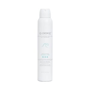 gimme beauty - dry shampoo spray, coconut beachy revival - non toxic dry shampoo for brunettes, blondes & all hair types - with aloe vera, biotin & uv guard for sun protection (5 ounces)