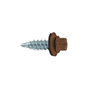 fasteners plus st fastening #12 x 3/4" kwikseal woodbinder metal roofing stitch screws metal-to-wood brown (pack of 250)