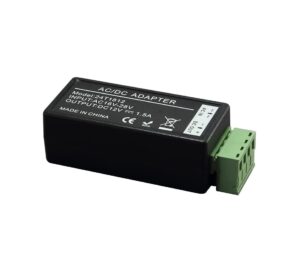 installercctv ac 24v to dc 12v 1.5a power converter, universal powerful transformer for surveillance cctv security camera