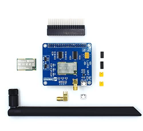 sb components LoRa HAT for Raspberry Pi E22-900T22S Smart Data Transmission Board Module LoRa Expansion Board for Raspberry Pi, Transmission up to 5 KM (915 MHz)