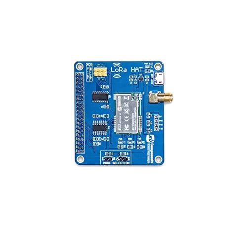 sb components LoRa HAT for Raspberry Pi E22-900T22S Smart Data Transmission Board Module LoRa Expansion Board for Raspberry Pi, Transmission up to 5 KM (915 MHz)