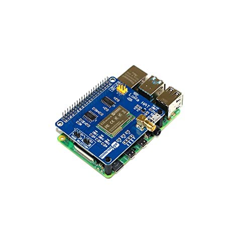 sb components LoRa HAT for Raspberry Pi E22-900T22S Smart Data Transmission Board Module LoRa Expansion Board for Raspberry Pi, Transmission up to 5 KM (915 MHz)