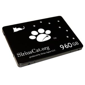 sirius cat ssd, 960 gb, sirius japan sirius cat collaboration product, 2.5 inch, sata 3, 6.0 gb/s, scd-960g