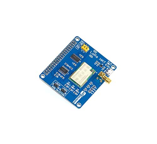 sb components LoRa HAT for Raspberry Pi E22-900T22S Smart Data Transmission Board Module LoRa Expansion Board for Raspberry Pi, Transmission up to 5 KM (915 MHz)