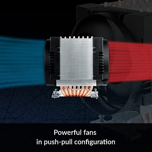 ARCTIC Freezer 4U for AMD SP3, sTRX4, TR4, sWRX8 - 4U & UP, single tower CPU cooler, 2 x 120 mm fans, 400-2300 RPM, 4-pin PWM connector, 8 heatpipes