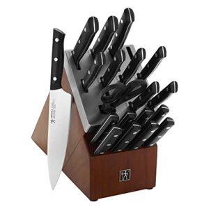 henckels dynamic razor-sharp 20-piece knife set, chef knife, bread knife, steak knife, german engineered informed by 100+ years of mastery