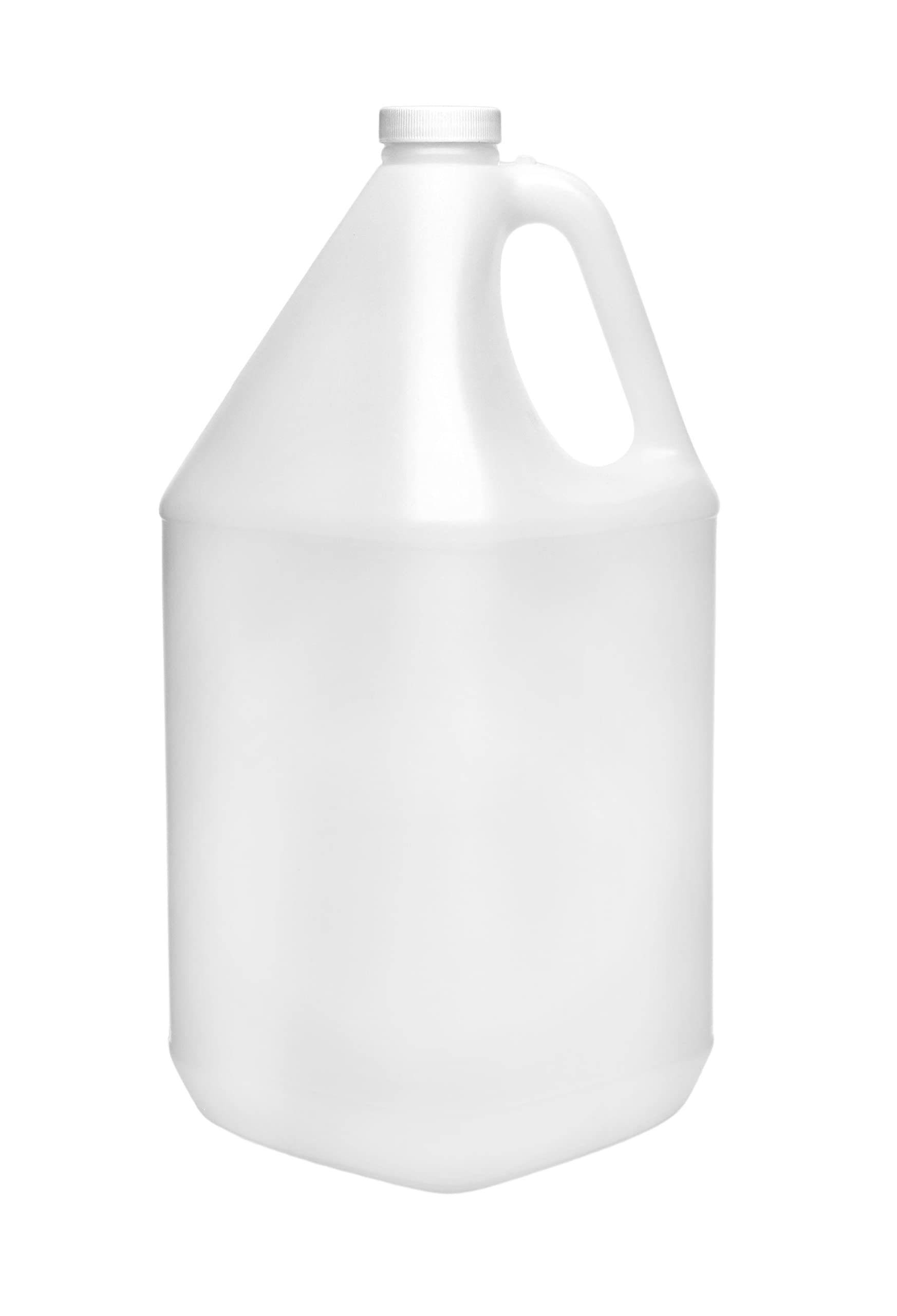 hBARSCI Plastic Jug Bottle, 5L (1.3 Gallon) - With Integrated Handle & 38mm Screw Cap - High Density Polypropylene (HDPE)