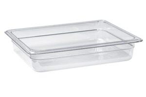 chef's supreme - half size polycarbonate food pan, nsf approved (2.5" deep)