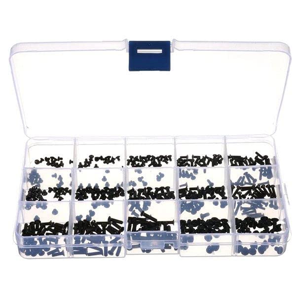 450Pcs/Set Laptop Computer Screws Kit Assemble Fastening Flat Head Black Repair Case for IBM for Dell for Lenovo for Samsung