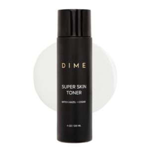 dime beauty super skin toner, alcohol-free witch hazel toner, hydrating toner for face with aloe vera and cucumber extract, 4 oz / 120 ml