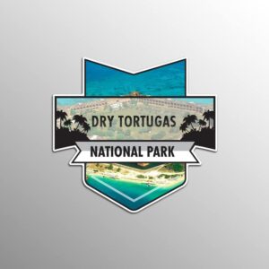 Dry Tortugas National Park Magnet | 4.7-Inch by 4.5-Inch | 2-Pack | 30 MIL Heavy Duty Magnetic Material | MPD928