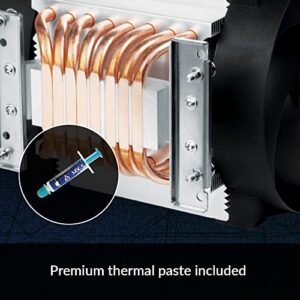 ARCTIC Freezer 4U for AMD SP3, sTRX4, TR4, sWRX8 - 4U & UP, single tower CPU cooler, 2 x 120 mm fans, 400-2300 RPM, 4-pin PWM connector, 8 heatpipes