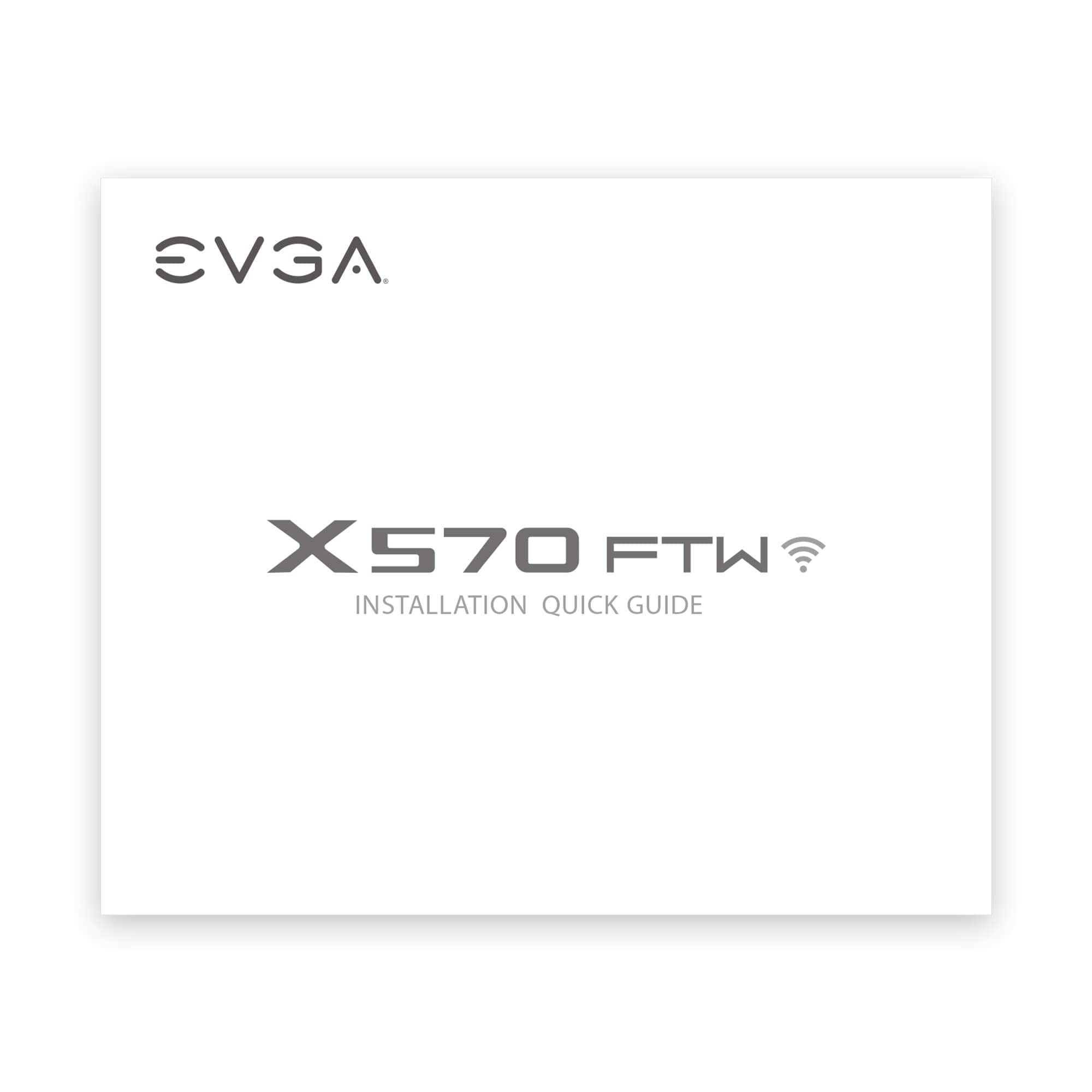 EVGA X570 FTW WIFI, 121-VR-A577-KR, AM4, AMD X570, PCIe Gen4, SATA 6Gb/s, Wi-Fi 6/BT5.2, USB 3.2 Gen2, M.2, ATX, AMD Motherboard