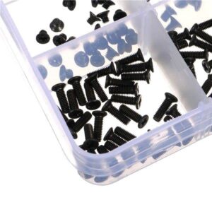 450Pcs/Set Laptop Computer Screws Kit Assemble Fastening Flat Head Black Repair Case for IBM for Dell for Lenovo for Samsung