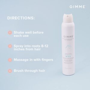 Gimme Beauty - Dry Shampoo Spray, Coconut Beachy Revival - Non Toxic Dry Shampoo for Brunettes, Blondes & All Hair Types - With Aloe Vera, Biotin & UV Guard for Sun Protection (5 Ounces)