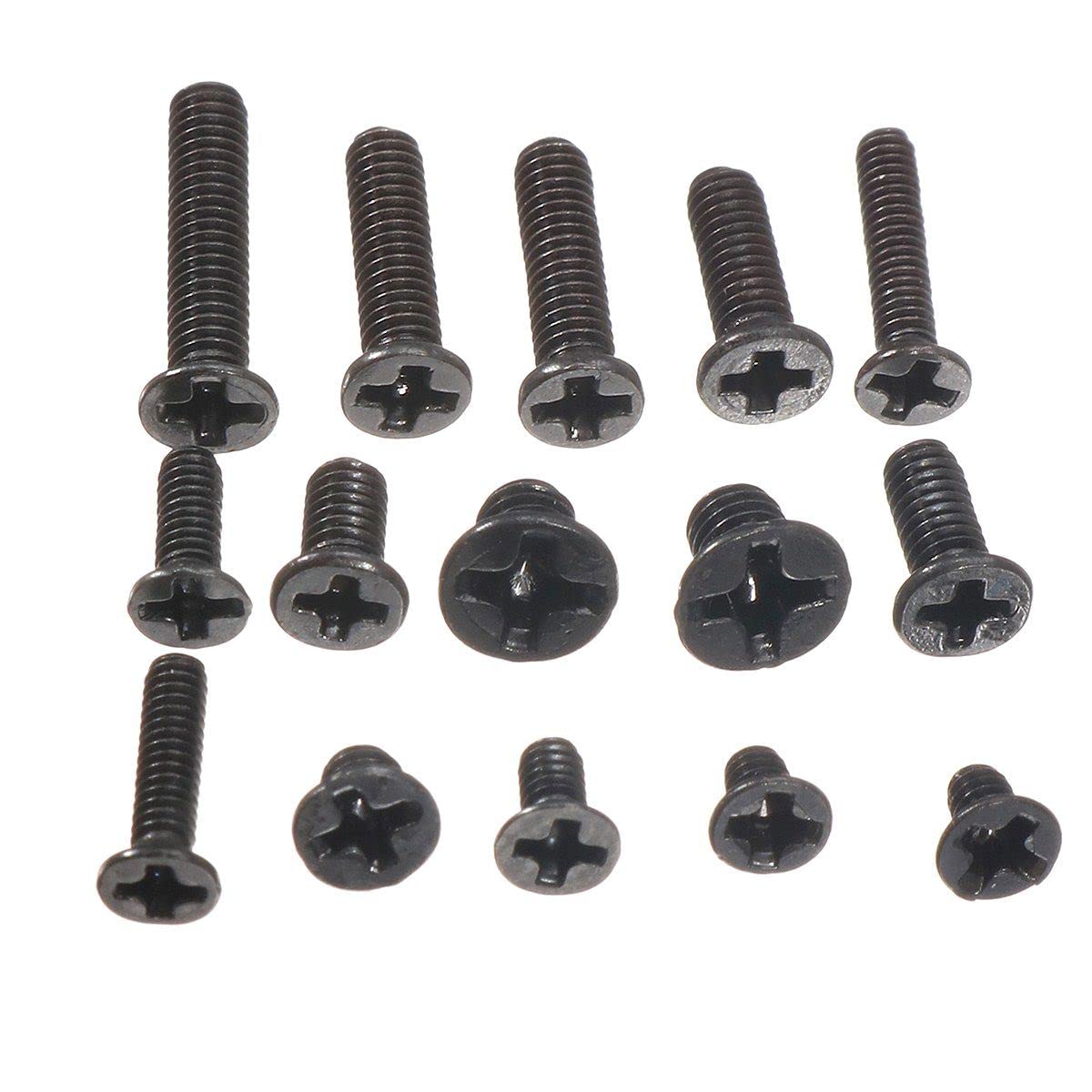 450Pcs/Set Laptop Computer Screws Kit Assemble Fastening Flat Head Black Repair Case for IBM for Dell for Lenovo for Samsung