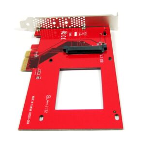 Ableconn PEXU3-132 NVMe 2.5-inch U.3 SSD PCIe 4.0 x4 SFF-TA-1001 Carrier Adapter Card - for 2.5-inch U.3 NVMe SSD - U.3 to PCIe 4.0 - PCIe Adapter for U.3 Drive