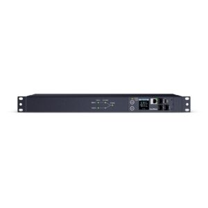 cyberpower pdu44001 switched ats pdu, 100-120v, 15a (derated to 12a), 10 outlets, 1u rackmount