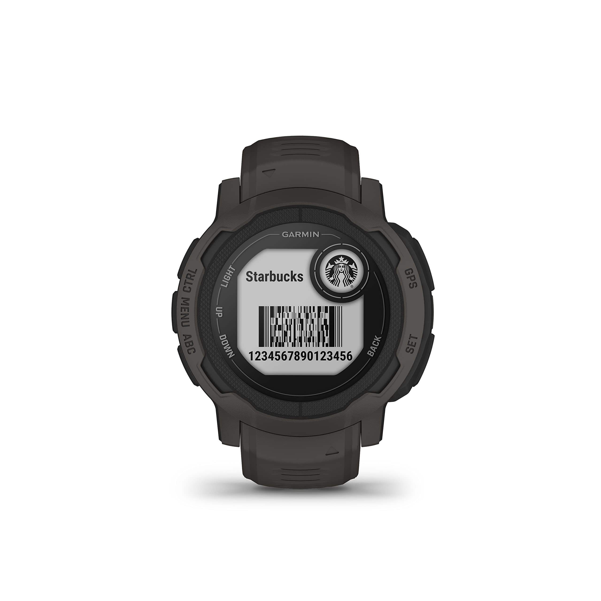 Wearable4U Garmin Instinct 2S GPS Smaller-Sized Rugged Outdoor Smartwatch, Graphite with Corning Gorilla Glass, Multi-GNSS Support Power Bundle