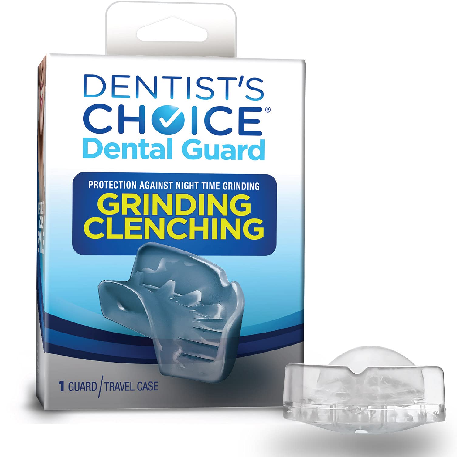 Dentist's Choice Dental Guard - Best Oral Appliance for Bruxism Clenching - Nighttime Moldable Front Tooth Custom Anti Teeth Grinding Night Protector - Professional Slim-fit Bruxing Mouth Bite Splint