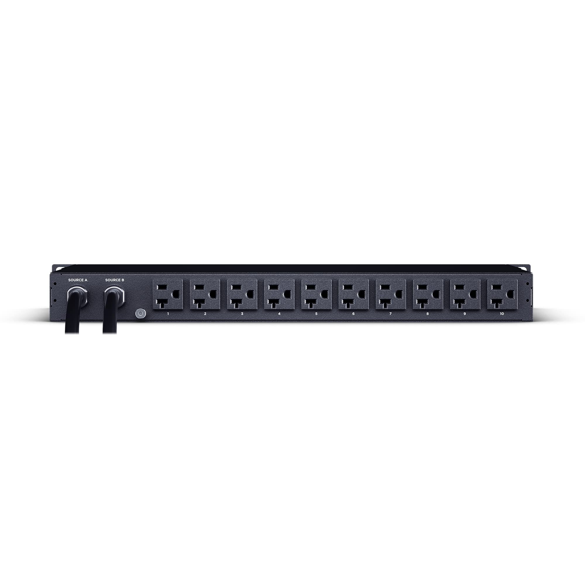 CyberPower PDU24002 Metered ATS PDU, 100-120V, 20A (Derated to 16A), 10 Outlets, 1U Rackmount