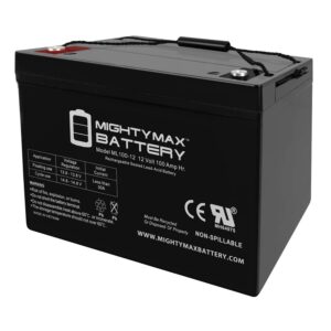 mighty max battery 12v 100ah sla replacement battery for universal power ub12900