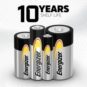 Energizer Alkaline Power C Batteries (12 Pack), Long-Lasting Alkaline C Cell Batteries