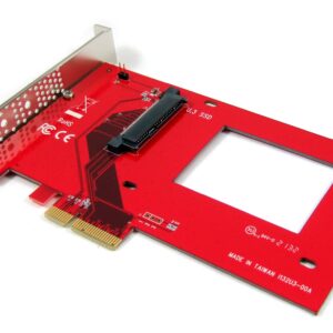 Ableconn PEXU3-132 NVMe 2.5-inch U.3 SSD PCIe 4.0 x4 SFF-TA-1001 Carrier Adapter Card - for 2.5-inch U.3 NVMe SSD - U.3 to PCIe 4.0 - PCIe Adapter for U.3 Drive