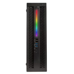 periphio iris gaming pc desktop computer w/rgb lighting | intel core i5-4690 3.9ghz turbo | gt 730 (2gb) | 8gb ram | 500gb ssd | wifi + bluetooth | windows 10 (renewed)