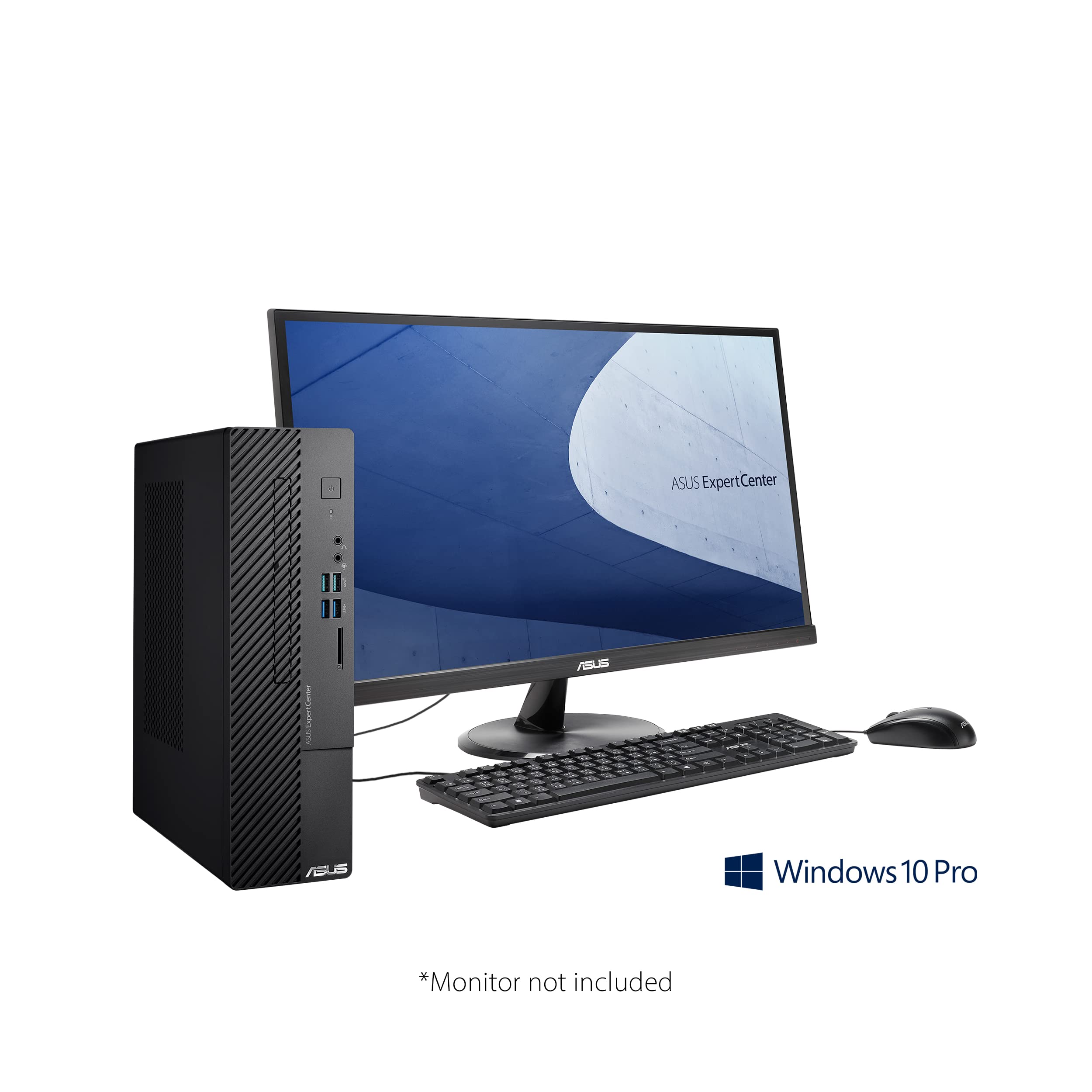 ASUS ExpertCenter D500SC Small Form Factor Desktop PC, Intel Core i5-11400, 8GB DDR4 RAM, 512GB PCIe SSD, TPM, Windows 11 Professional, Black, D500SC-XH503